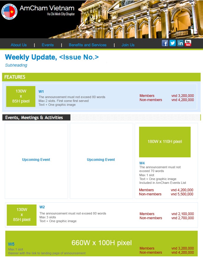 AmCham Vietnam Announcement In AmCham s Weekly Update Emails