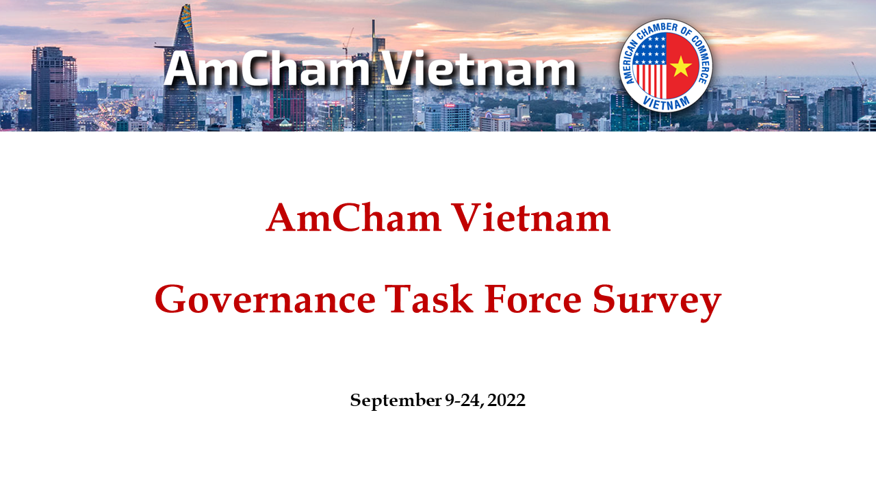 AmCham Vietnam’s Governance Task Force Survey Results - AmCham Vietnam ...